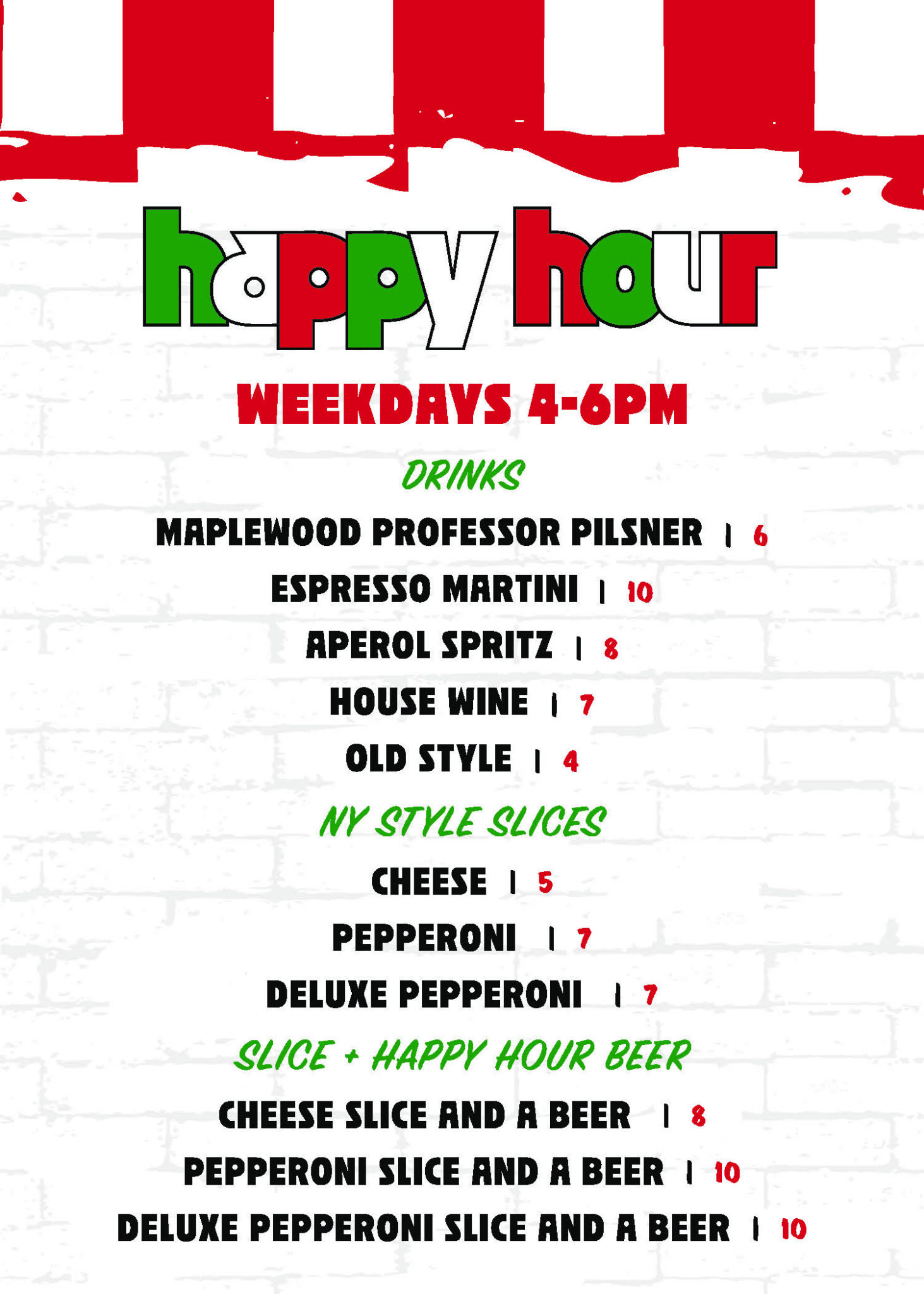 Menu - Professor Pizza Chicago